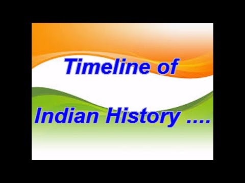 The timeline of Indian History for UPSC Exam