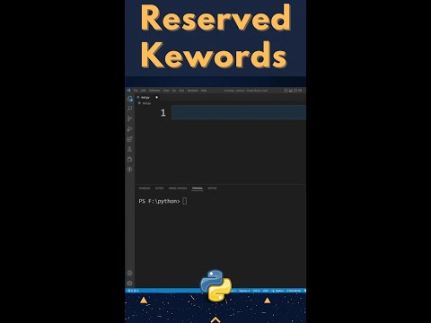 How to Print all Reserved Keywords in Python ? #shorts