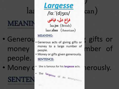 Largesse meaning|#shorts