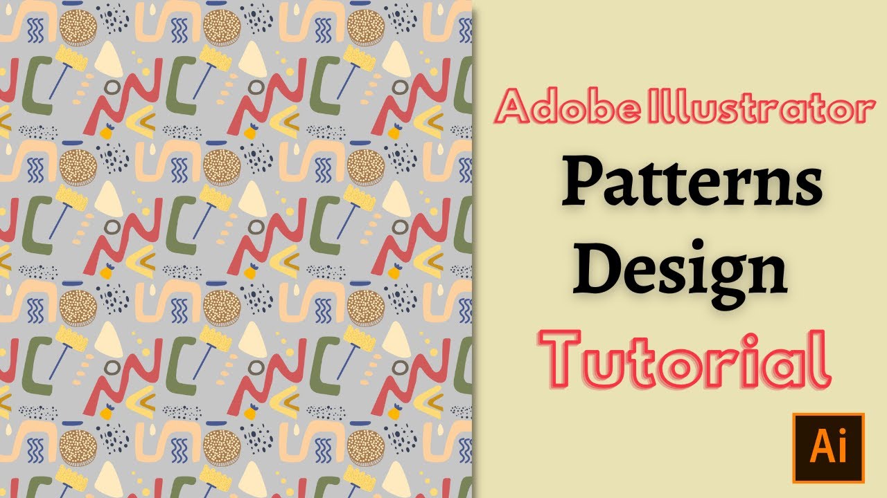 Create Custom Vector Seamless Pattern Background in Illustrator | Adobe Illustrator Pattern Tutorial