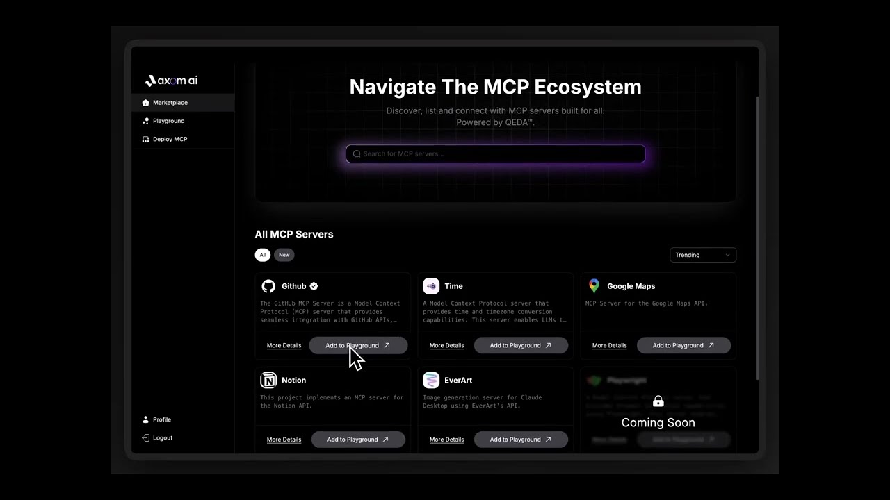 Axom AI Demo: GitHub MCP Workflow in the dApp