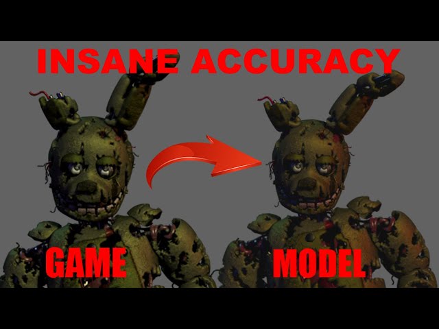 100% accurate springtrap head Minecraft Map