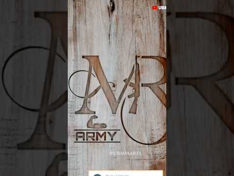 Army name logo design