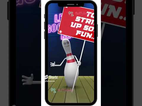 Bowling Birthday Invitation | Bowling Invitations | Digital Invitation - Fluffy Invite