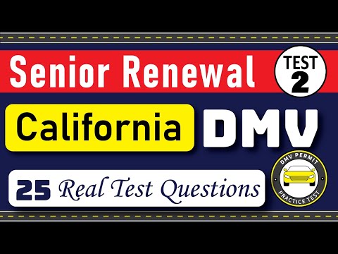California DMV Written Test 2025 | DMV Senior Written Test 2025 | DMV Renewal For Seniors