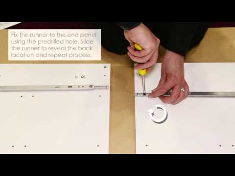 How to fix 17mm ball bearing runners to carcase