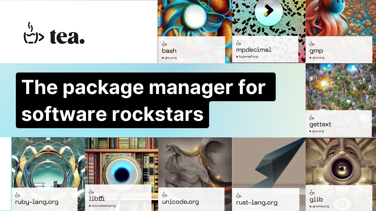 tea/cli by tea.xyz - the only package manager you'll ever need!