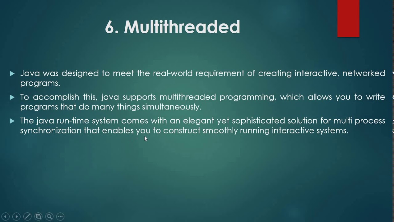 Characteristics (Features)  of JAVA