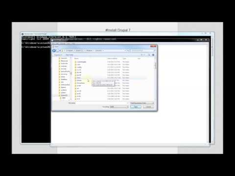 Drupal tutorials: install Drupal 7 with XAMPP and SQLite database