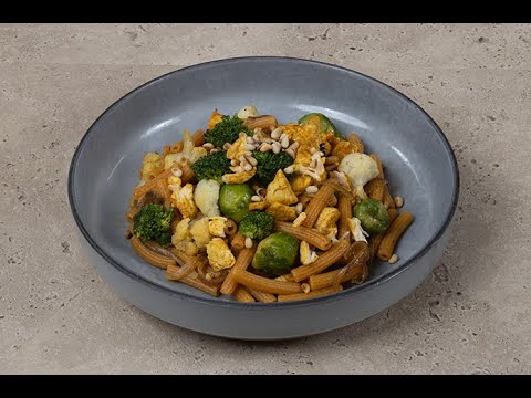 SEDANINI DI LENTICCHIE ROSSE CON BROCCOLI & SFILACCI DI POLLO SPEZIATO