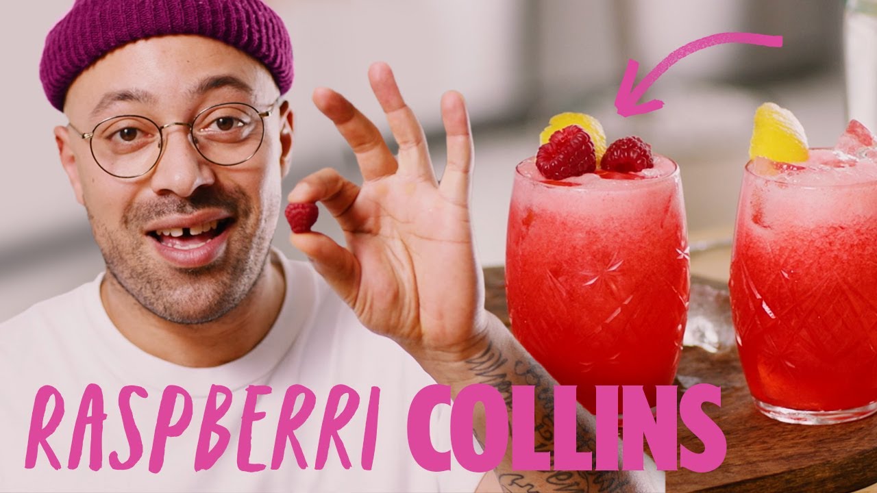 Rico's Raspberry Collins Made with Raspberry Vodka instead of Gin | Absolut Drinks With Rico