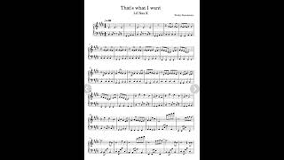 Lil Nas X - THATS WHAT I WANT 曲谱