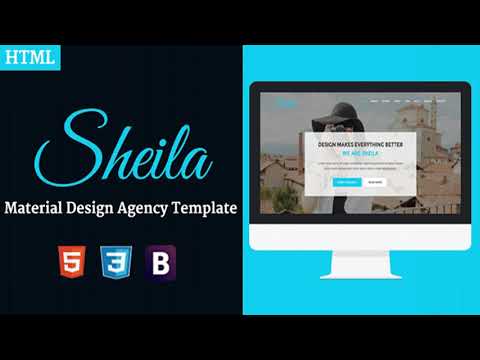 Sheila - Material Design Agency Template | Themeforest Website Templates and Themes
