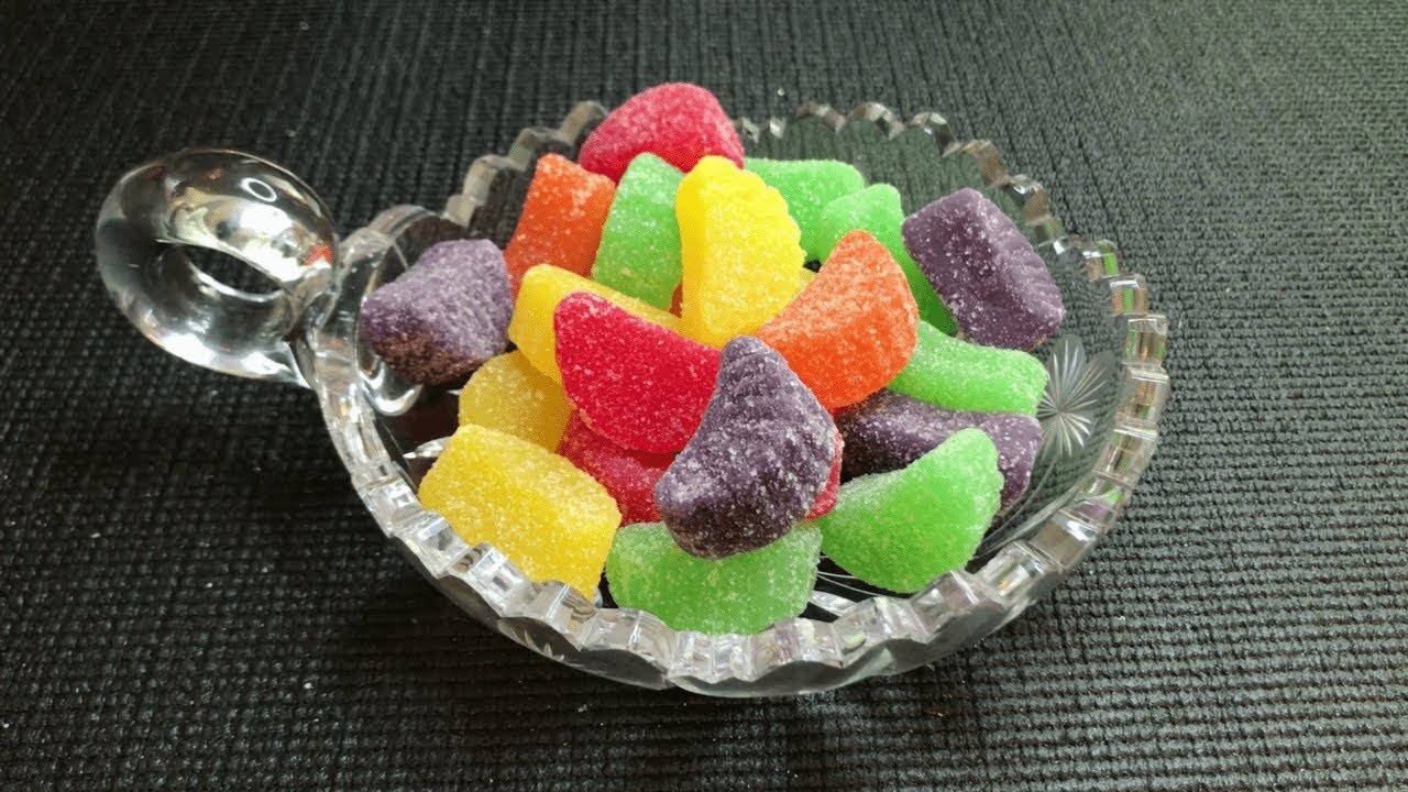ASMR | Candy Fruit Slices - Tapping Scratching Crinkles | No Talking