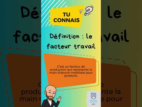 Définition du facteur travail  #bac #croissanceéconomique #definition #ses