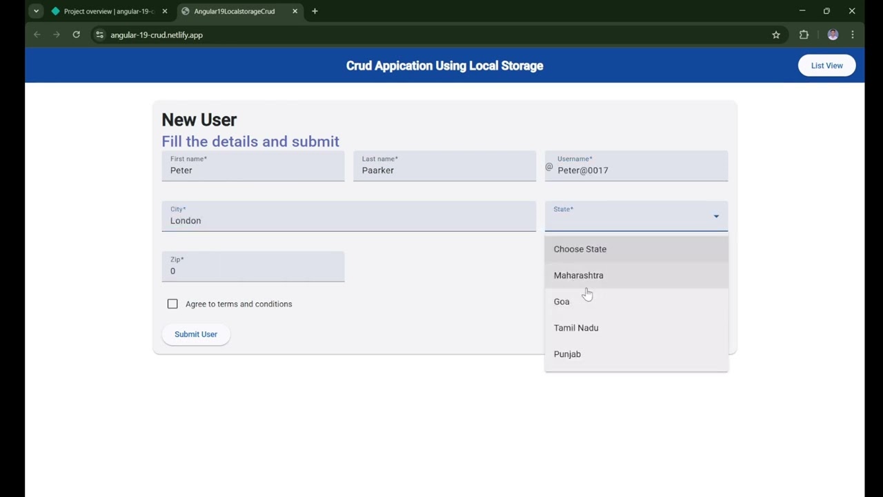 CRUD Application Using Local Storage 🔥 | JavaScript Project | Web Dev Shorts