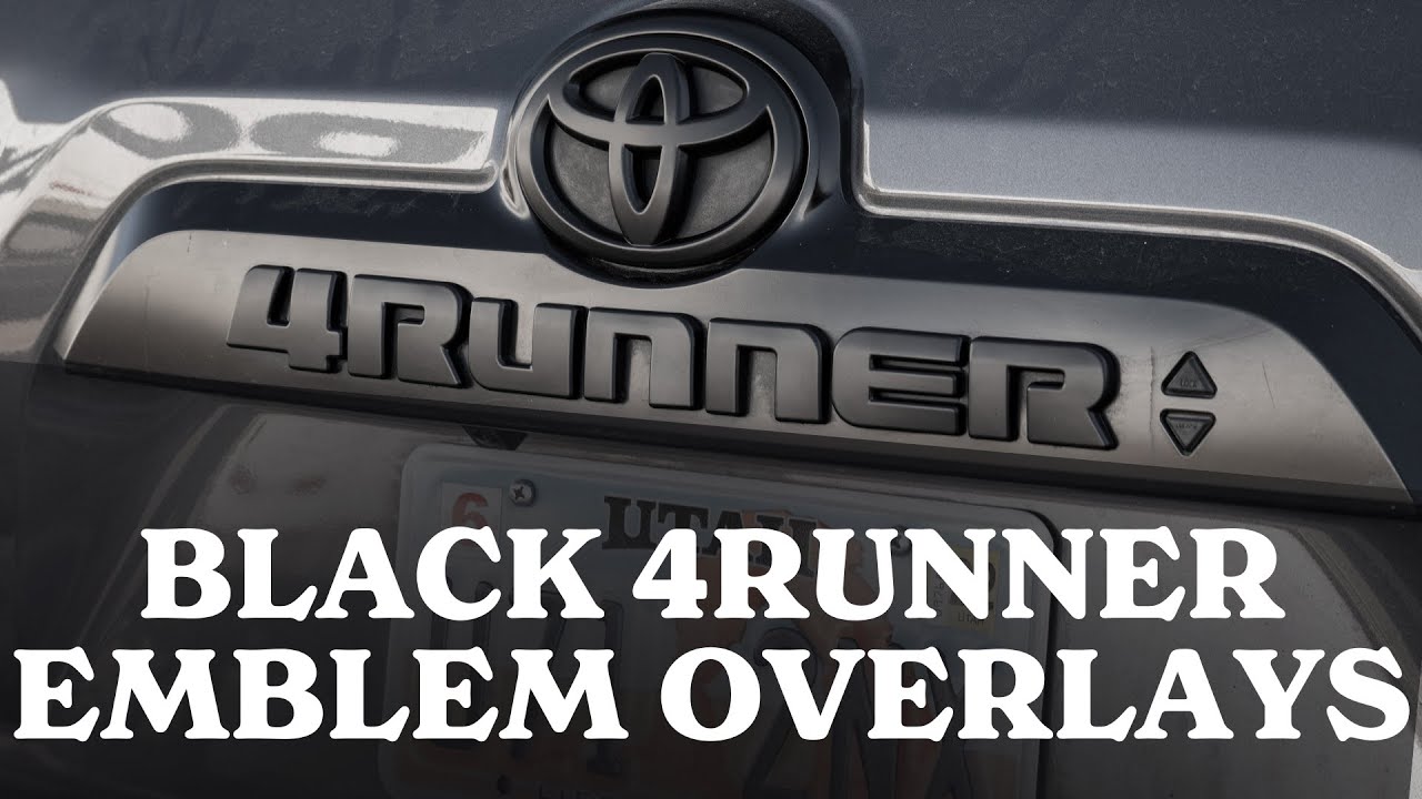 4Runner Black Emblem Overlays