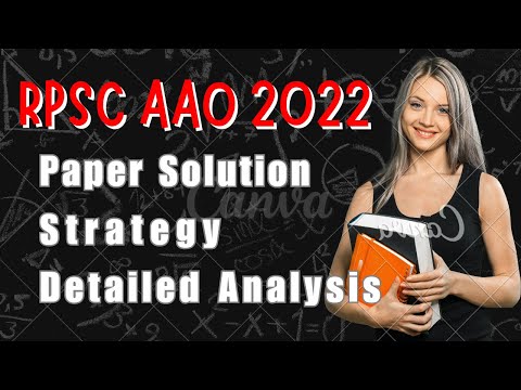 RPSC AAO 2022 Paper Analysis | Previous Year Questions with Answers | Cutoff, Strategy & Syllabus