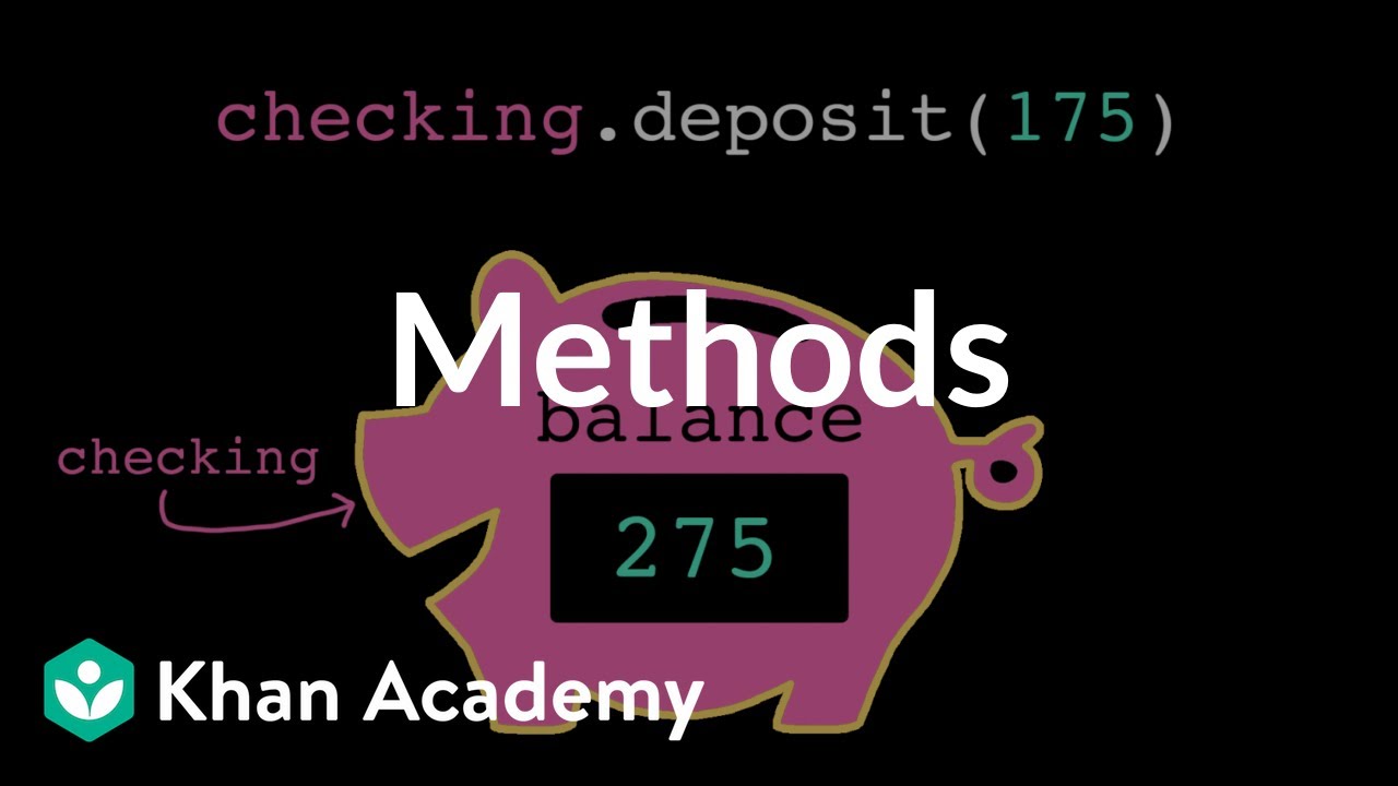 Methods and encapsulation | Intro to CS - Python | Khan Academy