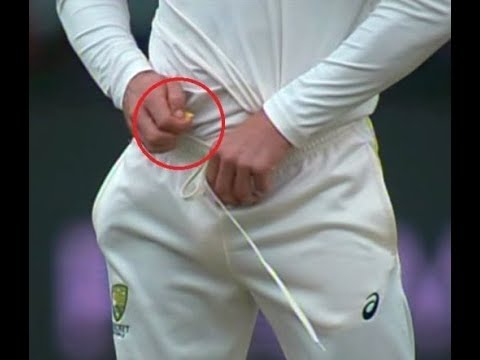 ** CHEATING in CRICKET ** Cameron Bancroft Caught Tampering The Ball