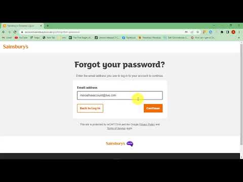 How To Reset Sainsbury's Account Password