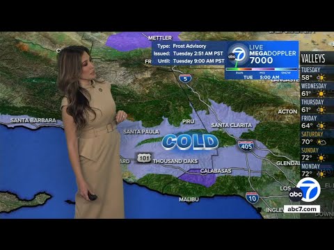 Rain moves out, but cold temperatures remain in SoCal Tuesday