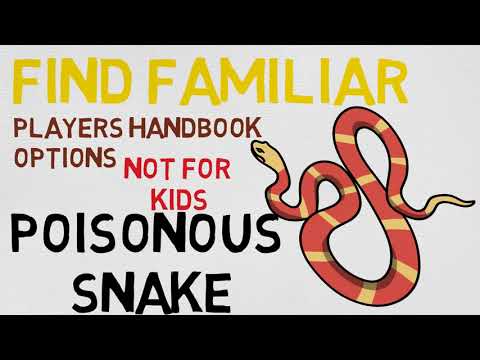 Find Familiar Choice #9: Poisonous Snake (5E)