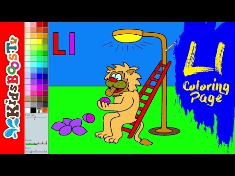 Alphabet L Coloring Pages for Kids - Learning Letter L Coloring Activities