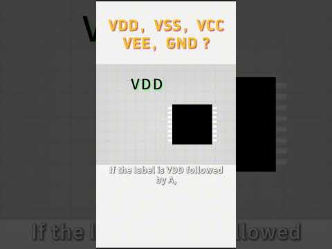 VCC, VDD,VSS, and GND are common labels used in electronic circuits.#slkor #engineering#electronics