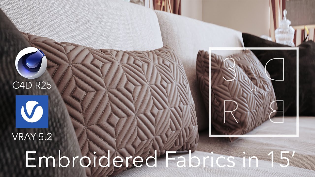 Embroidered fabric in 15' - Tutorials - Blog - C4Dzone