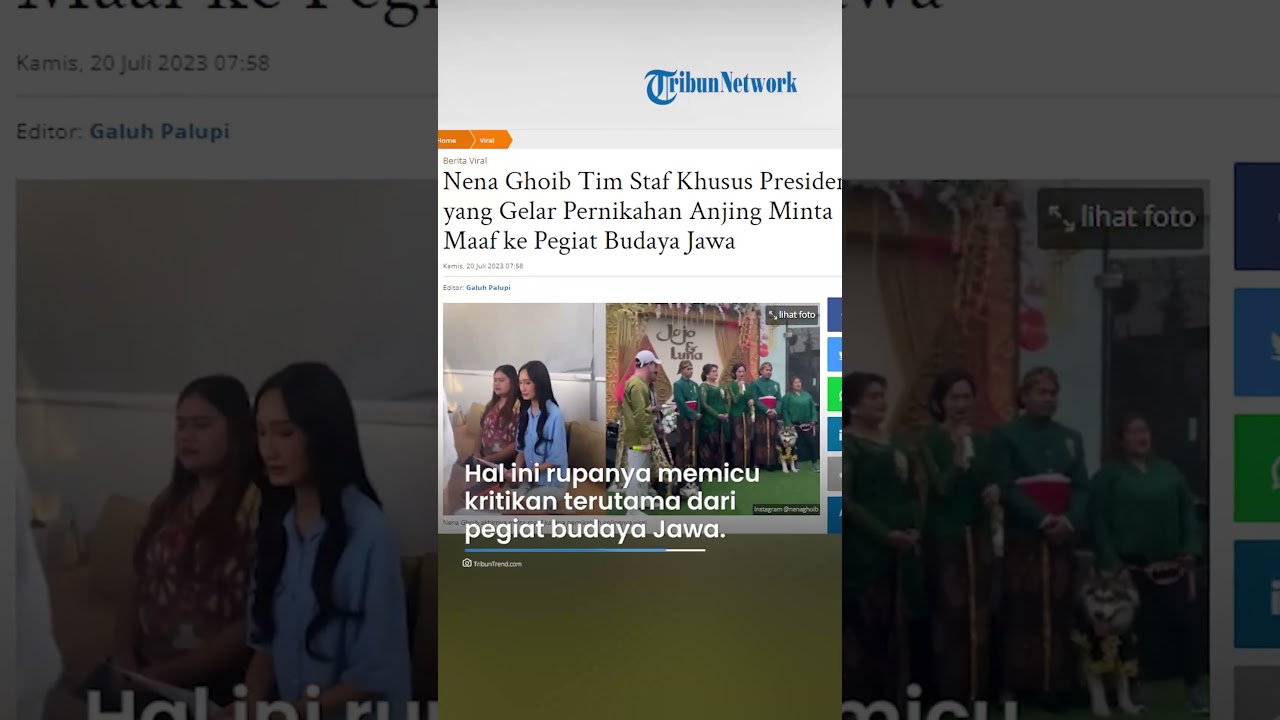 Tak Pantas! Nena Ghoib Tim Stafsus Presiden yang Gelar Pernikahan ...