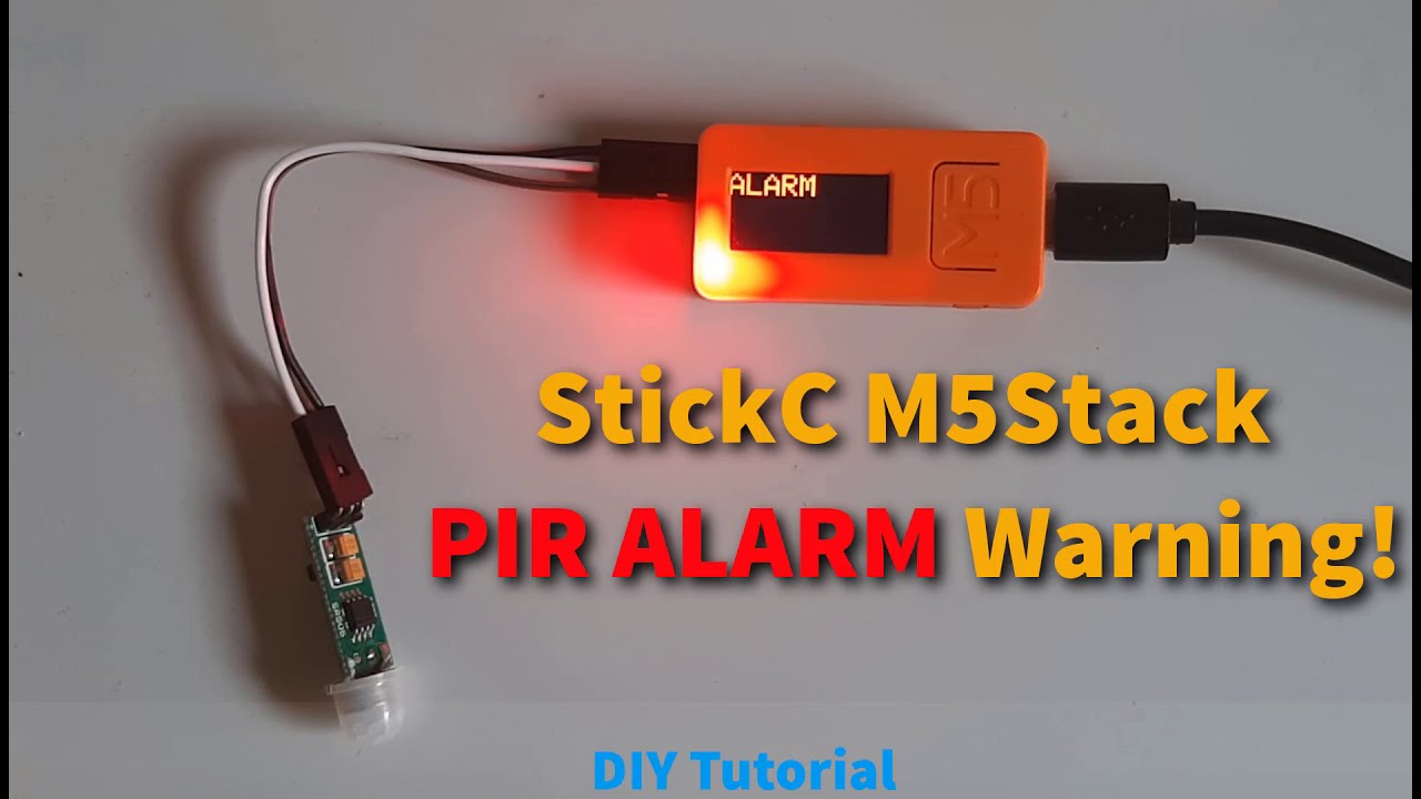 M5StickC-ESP32 Mini PIR Alarm System