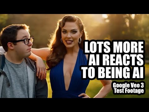 Lots More AI Reacts to Being AI: Google Veo 3 Test Footage #veo3 #ai