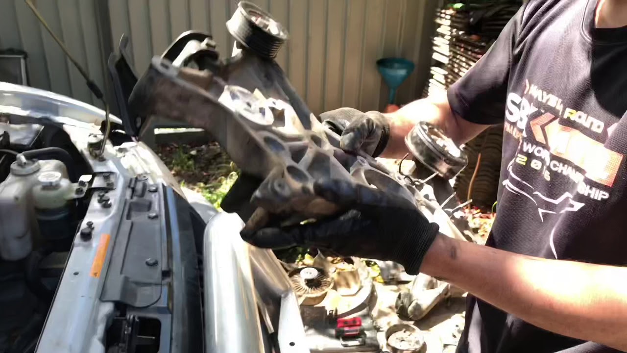 Timing belt and waterpump replacement Pajero v6 2002 6g74