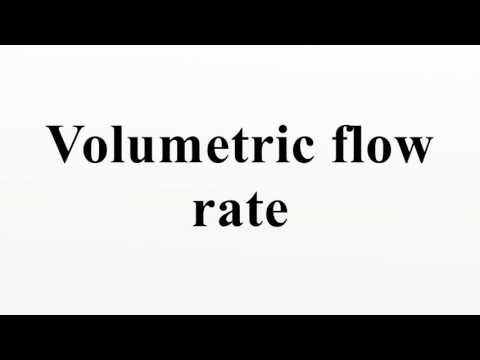 Volumetric flow rate