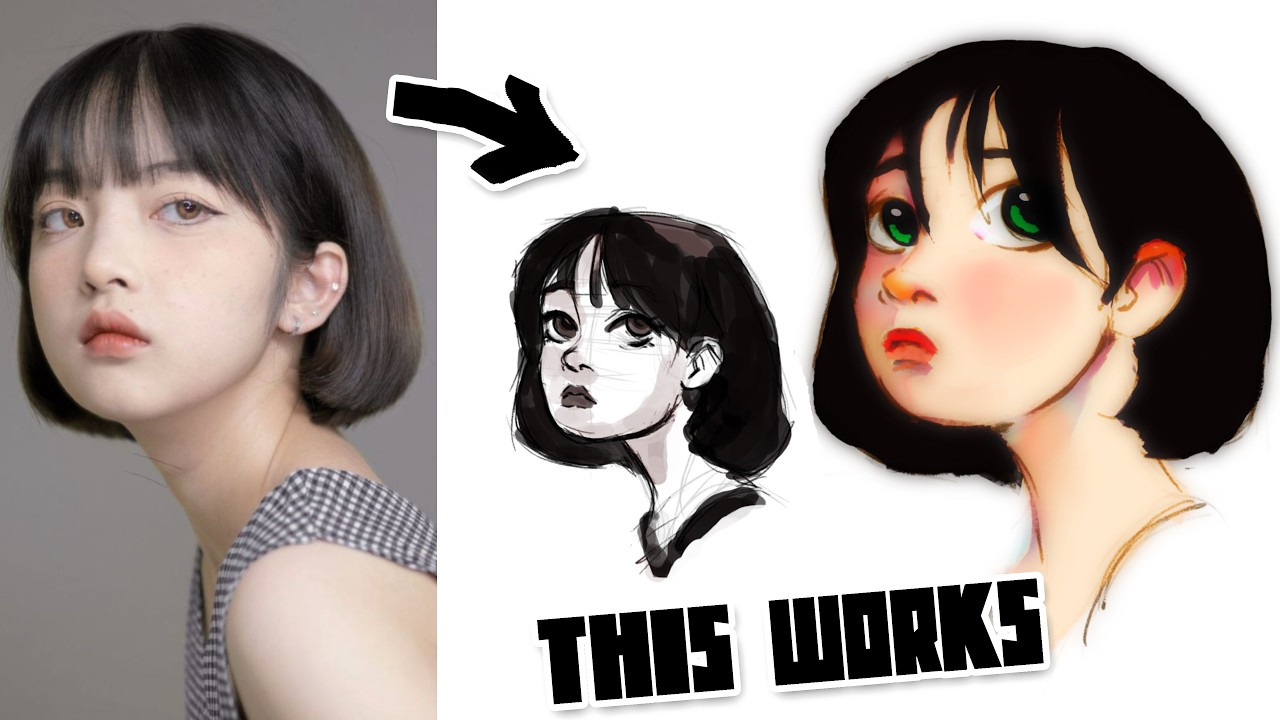 How I Practice Drawing STYLIZED FACES 