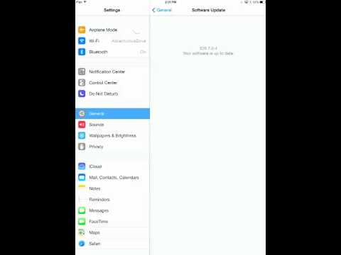 how to update software on iPad