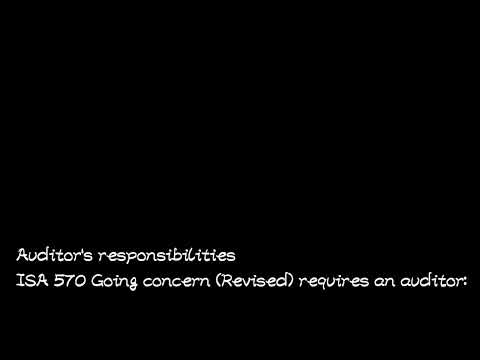 Auditor's responsibility in assessing the going concern of the entity (Auditing @NAISHAACADEMY )