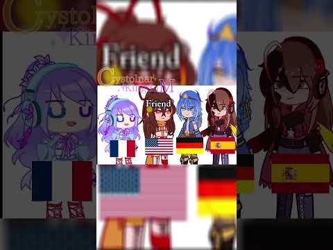 Vocabulary of American English, Spanish, French and German || #gacha #gachameme #vocabulary