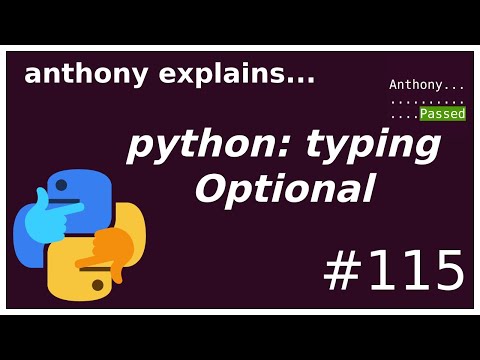python typing: re.match and Optional (intermediate) anthony explains #115