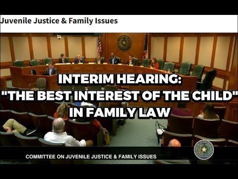 INTERIM HEARING: THE BEST INTEREST OF THE CHILD
