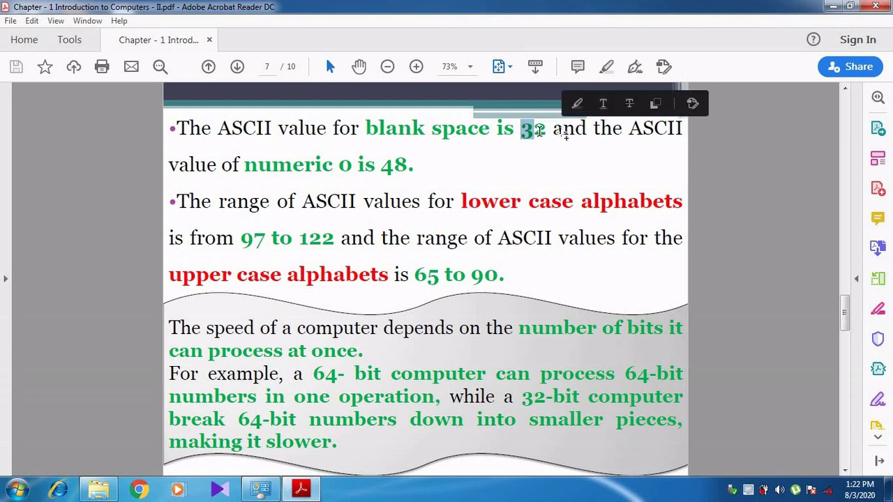 Computer Memory and Types of Number System