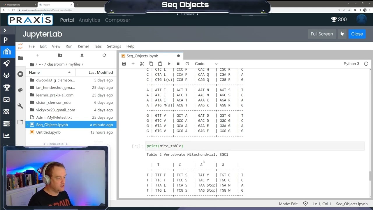 Python - Sequence Objects pt 3 - VDB Computational Biology
