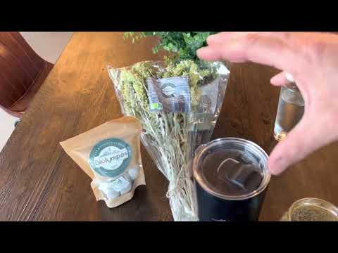 Biolympos Organic mountain tea with Koromelia Greek Mountain Honey