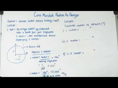 Fisika - Cara Merubah Radian Ke Derajat