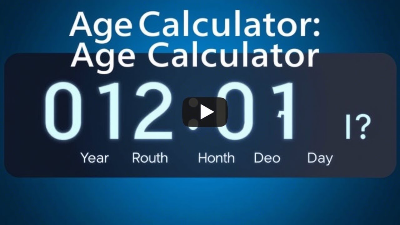 🔹 **Age Calculator – How Old Am I? Find Your Exact Age Instantly!**