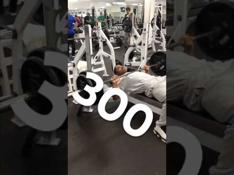 300 x 6 Flat Bench Press