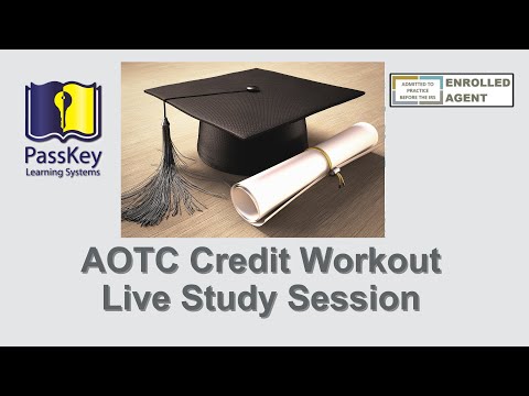 AOTC Credit MCQ: Live EA Study Session 2023