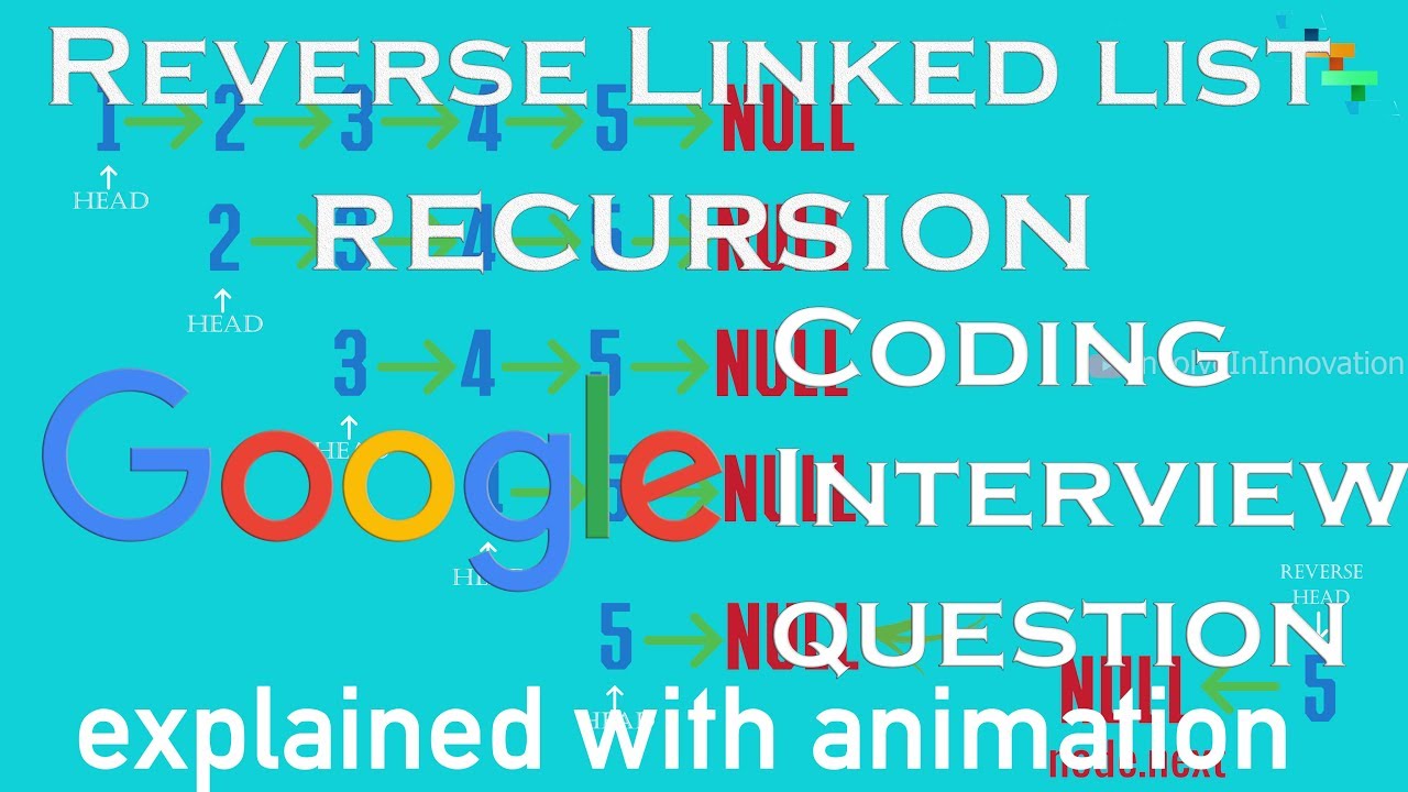 Reverse Linked list - Recursive way | Linked List #2 | Coding Interview