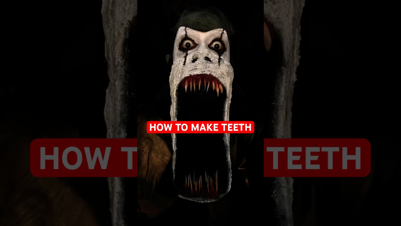 Jester’s Scream Teeth Tutorial !! #horror #howto #makeuptutorial